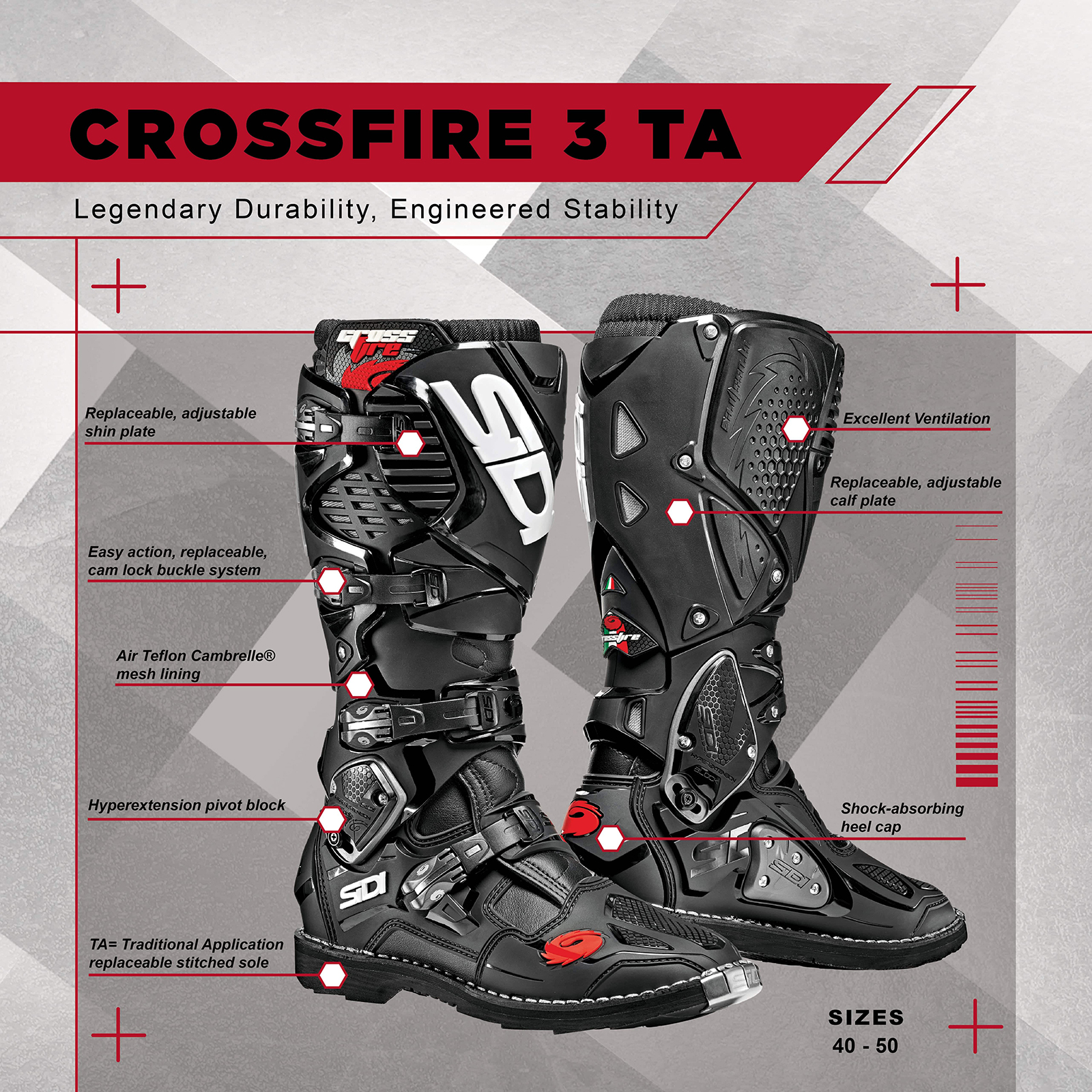 Sidi Crossfire 3 TA Boot – Sidi Moto USA