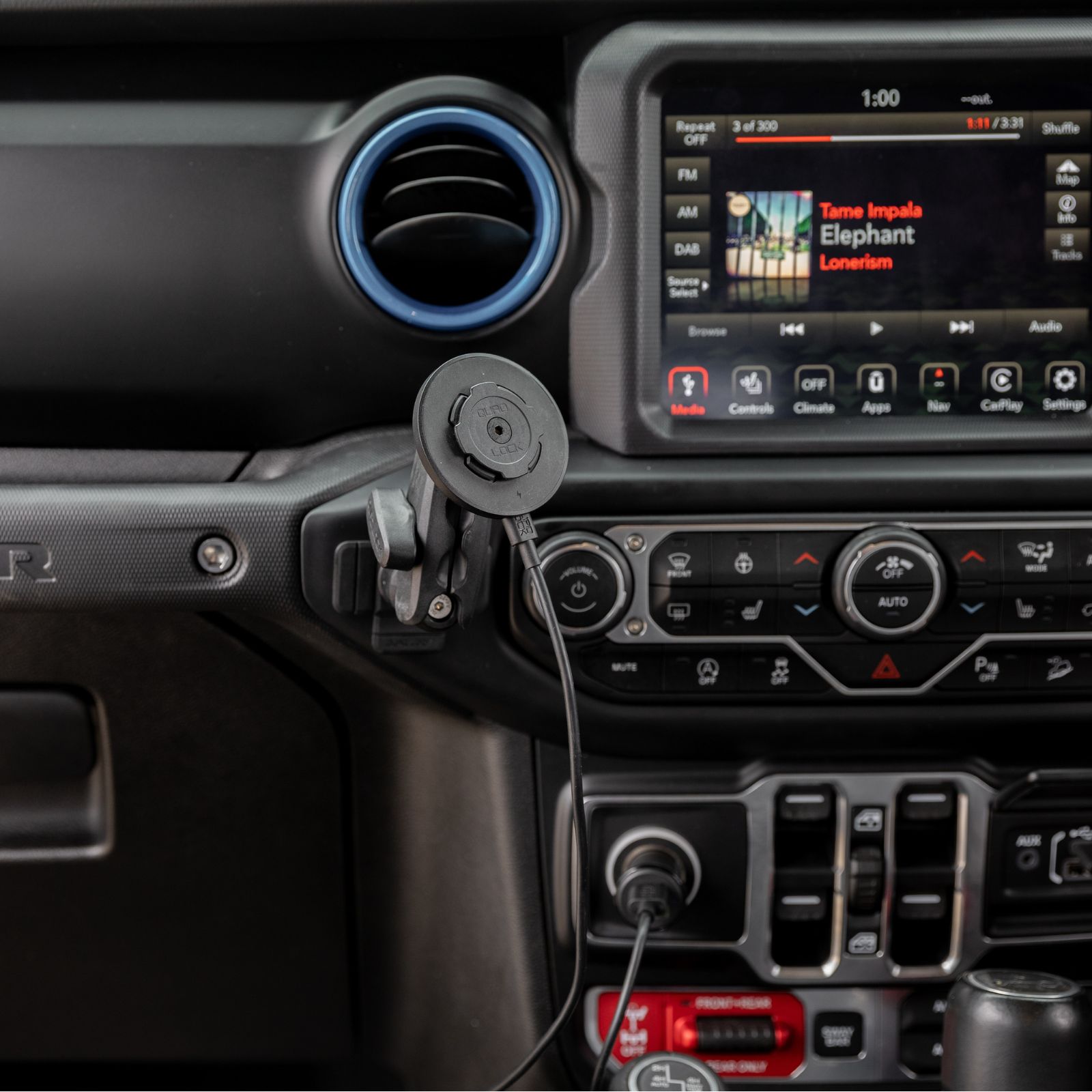 Quad Lock Wireless Charging Head for Car/Desk - V2 - Helmet House