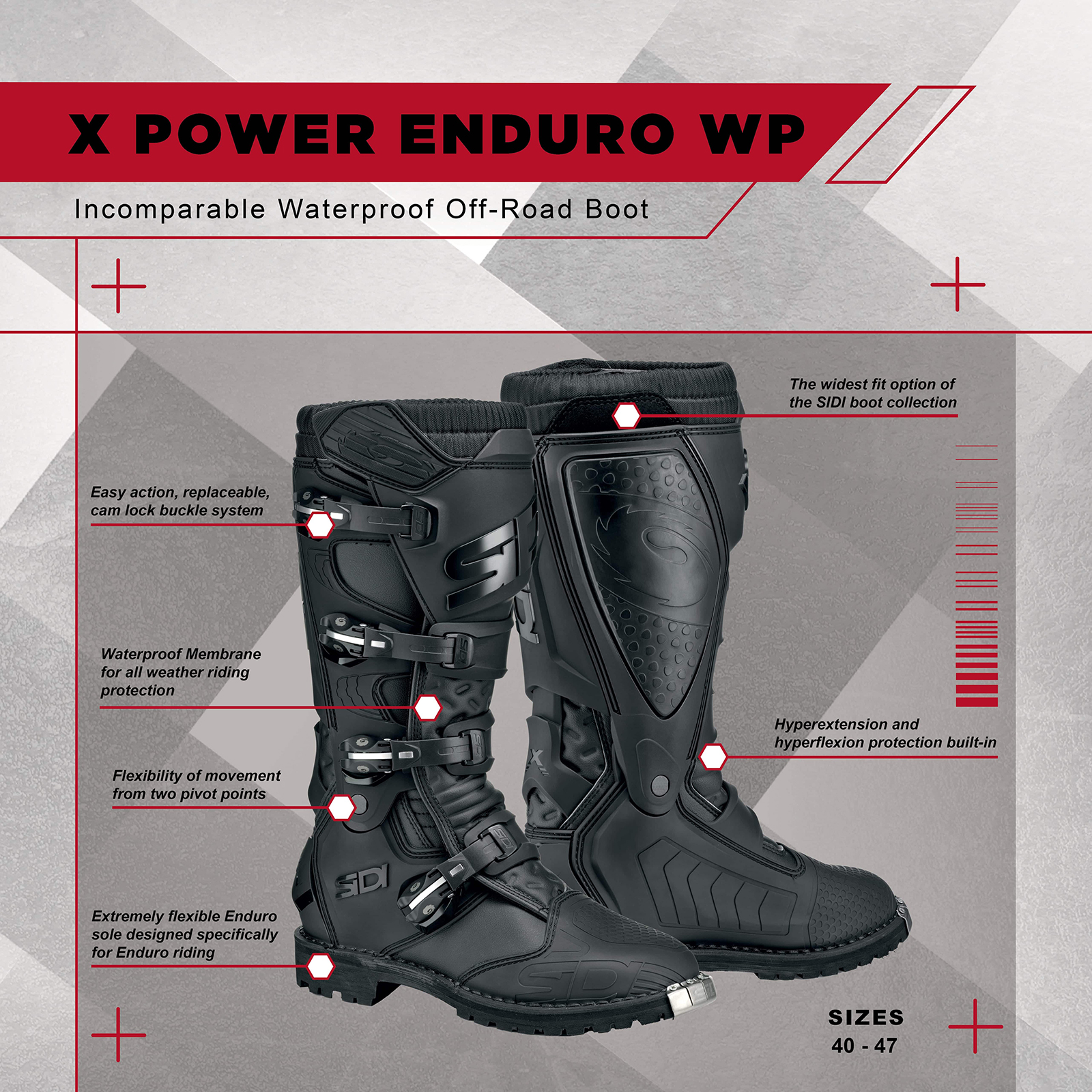 Sidi X Power Enduro WP Boot - Helmet House