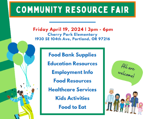 Community and Family Resource Fair at Cherry Park Elementary School
