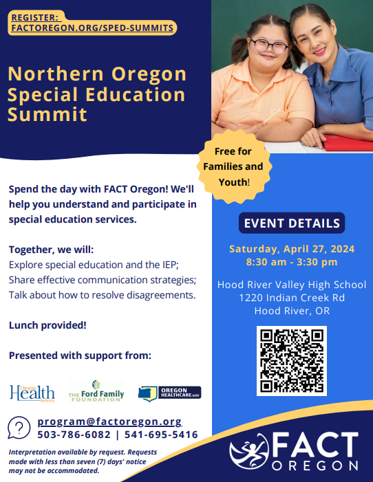 Northern Oregon Special Education Summit