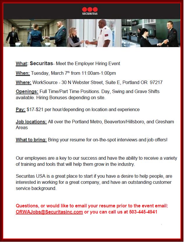 WorkSource Oregon Events